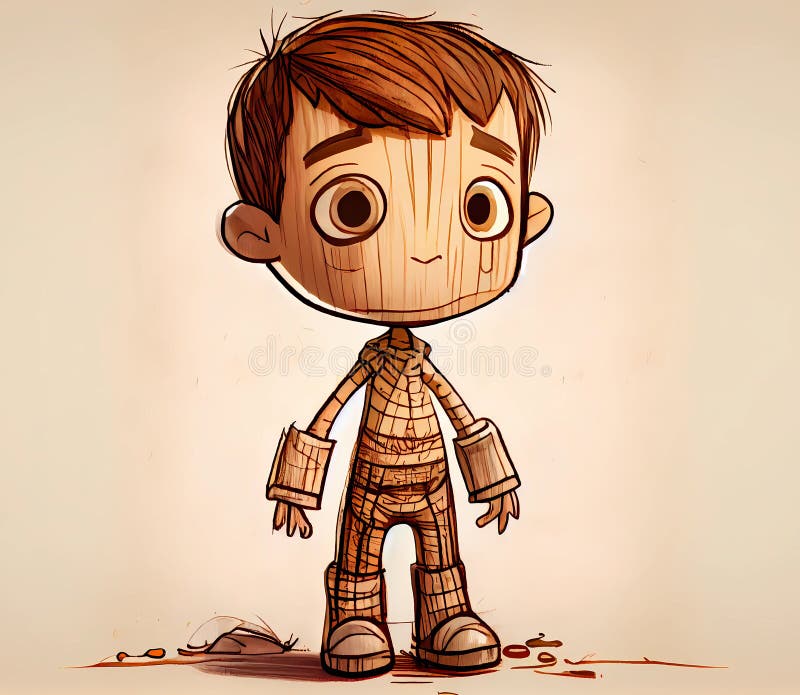 Wooden Puppet Cute Boy Stock Illustrations – 134 Wooden Puppet Cute Boy ...