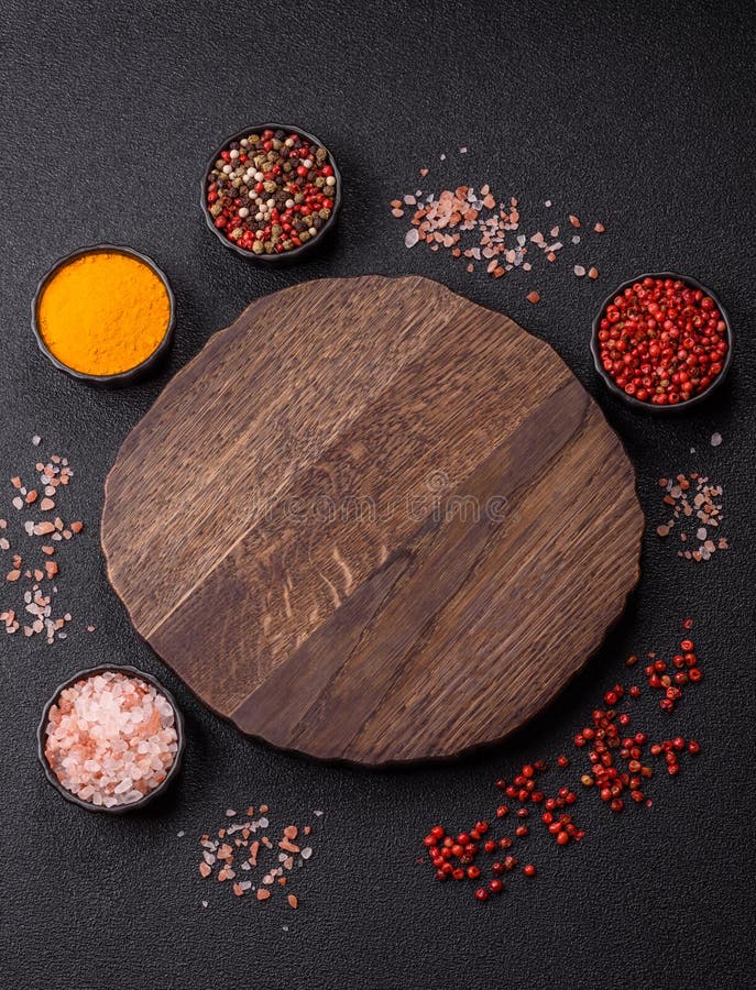 Wooden Cutting Board Blank As a Backdrop for Cooking in the Kitchen ...