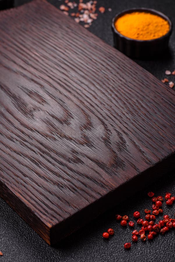 Wooden Cutting Board Blank As a Backdrop for Cooking in the Kitchen ...