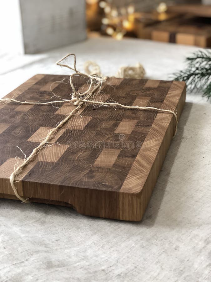 Wooden Cutting Board Hand Made Stock Image - Image of nibbles, wooden ...