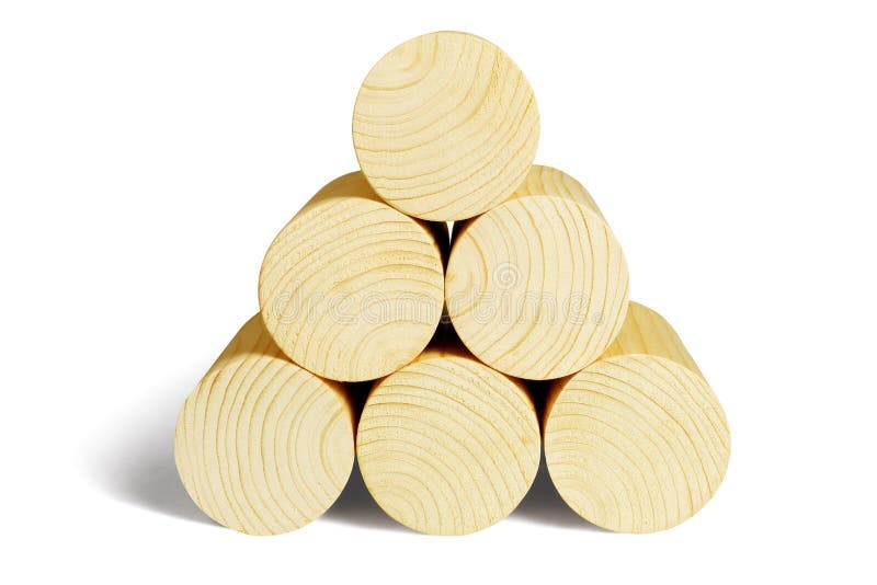 Wooden Cylindrical Block stock image. Image of carpenter - 214615415