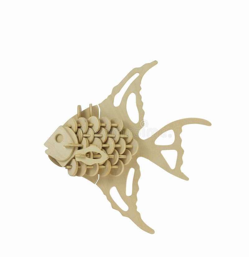 Wooden 3D jigsaw fish stock image. Image of jigsaw, piece - 40202791