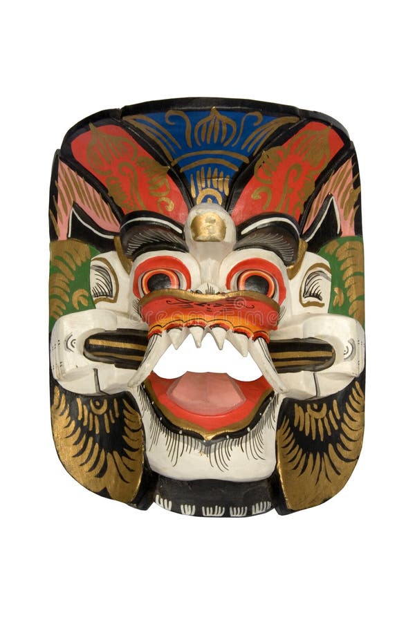 Indonesia, Java: mask stock image. Image of sculpture - 4275561