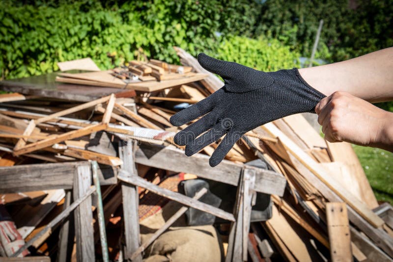 Wooden Debris at the Yard, Boards and Plates. Construction and ...