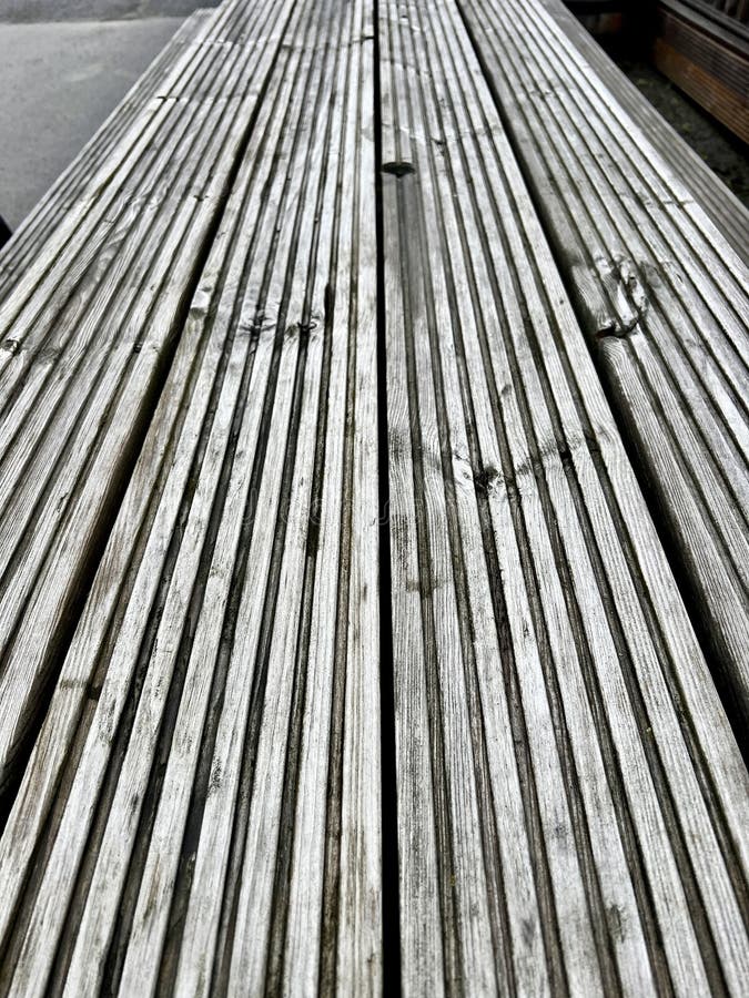 Wooden Decking stock photo. Image of untreated, timber - 297702744