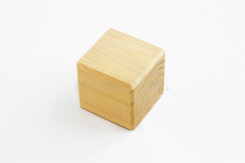 Wooden Decorative Cube with Patterns of Divorces on White Background ...