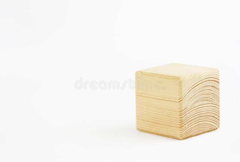 Wooden Decorative Cube with Patterns of Divorces on White Background ...