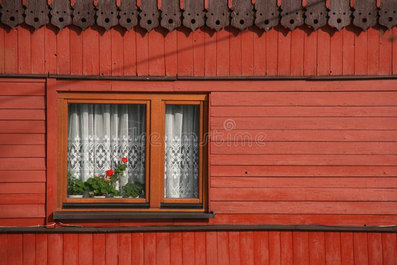 Red Window Beauty stock photo. Image of building, home - 459670