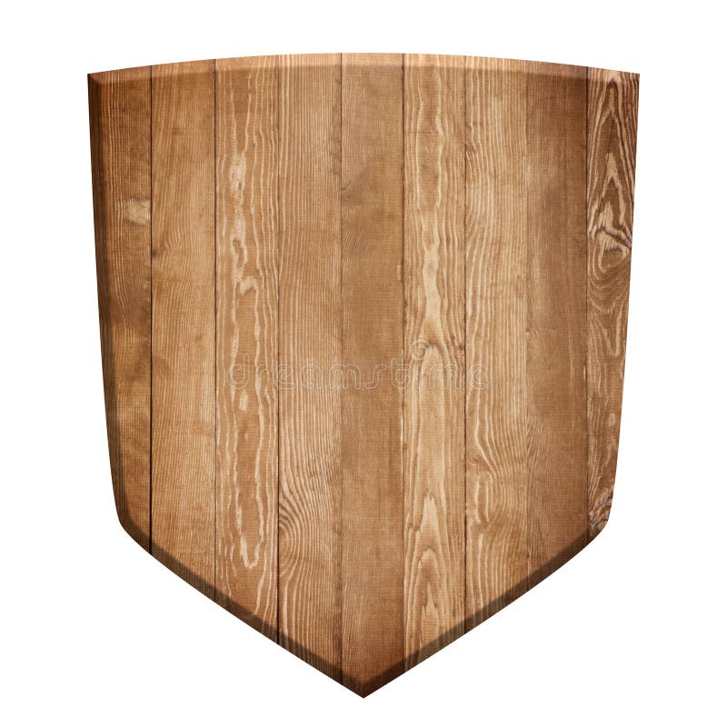 Wooden Defense Protection Shield Board Made of Natural Wood with Bright ...