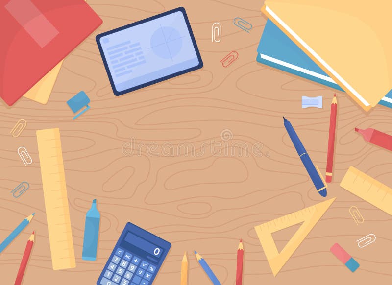 Stationery Essentials Stock Illustrations – 10,027 Stationery ...