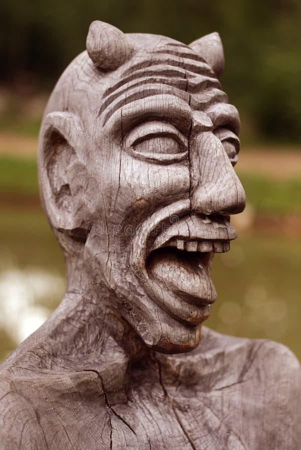 Devil Head Door Knocker stock photo. Image of antique - 26012716