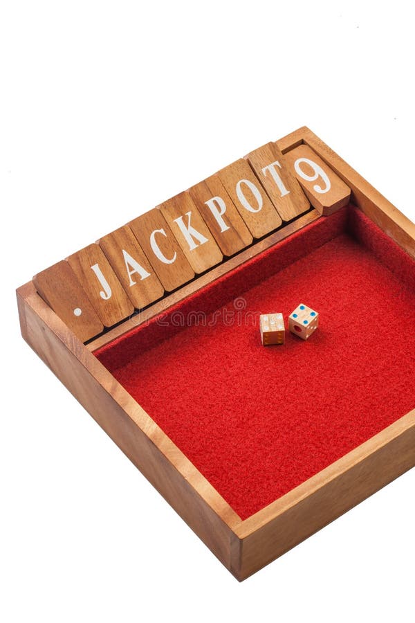 Wooden Dice Jackpot Board Game Stock Illustration - Illustration of ...