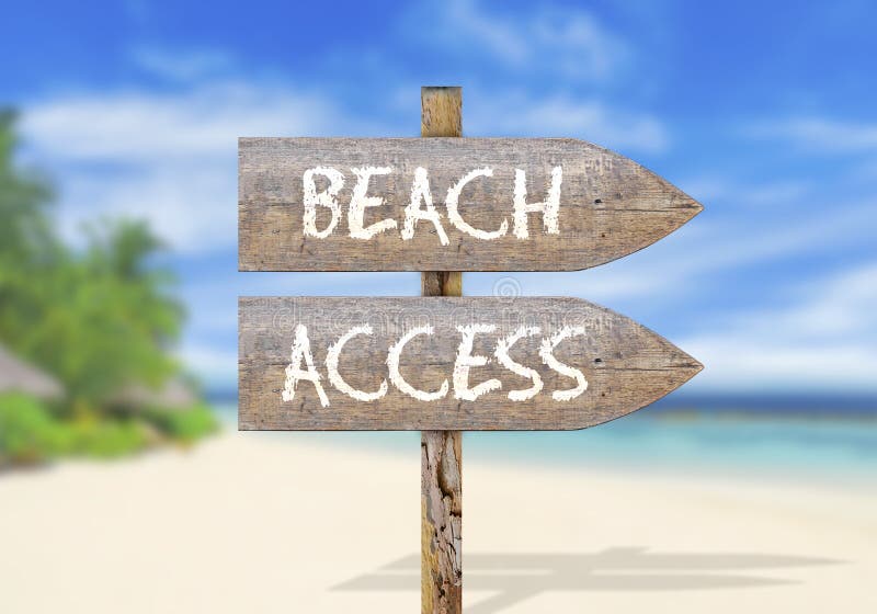 744 Sign Beach Access Stock Photos - Free & Royalty-Free Stock Photos ...