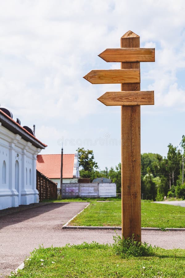 Wooden direction sign post stock image. Image of empty - 86243583