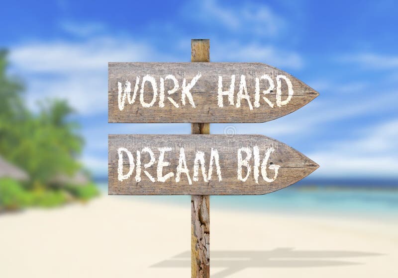 Wooden Direction Sign with Reduce Stress Stock Photo - Image of guide ...