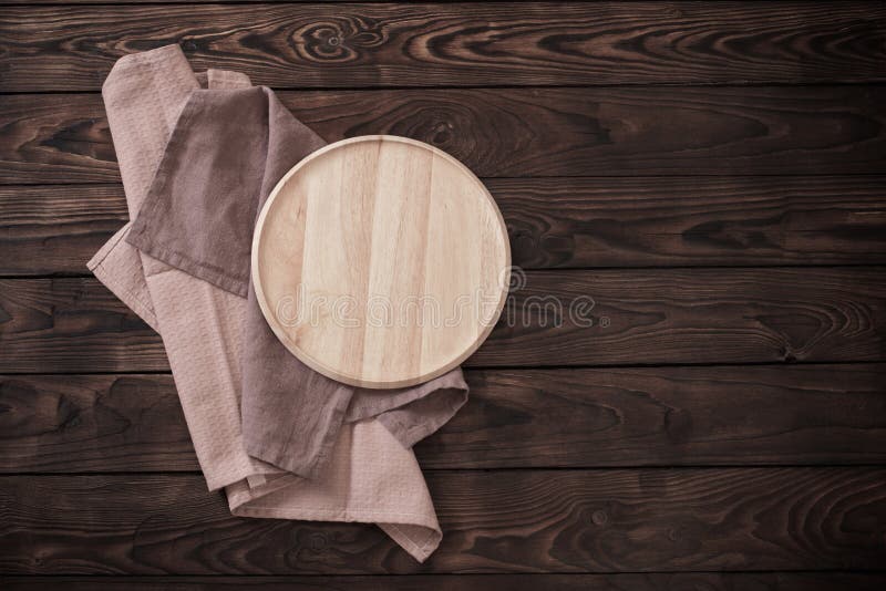 Wooden Dishes on Wooden Table Stock Photo - Image of closeup, dinner ...