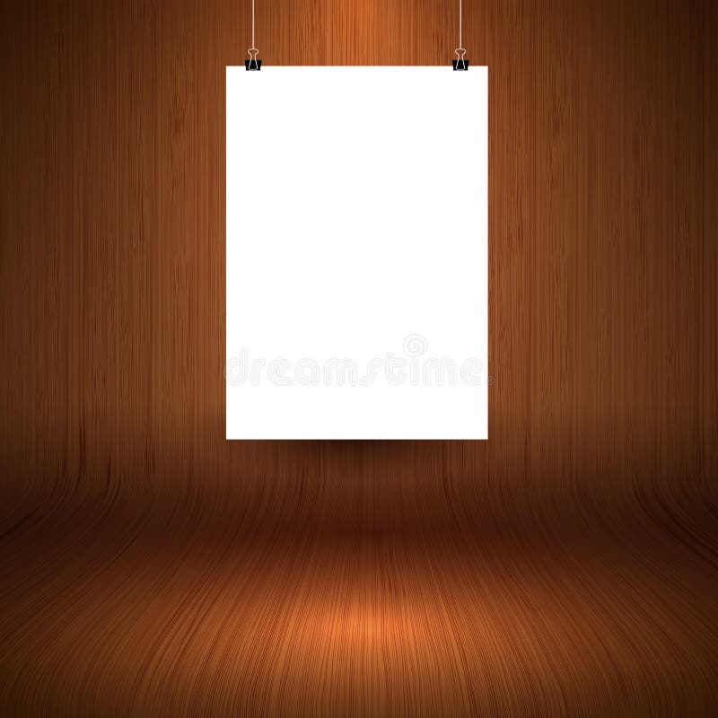 Wooden display background stock illustration. Illustration of room ...