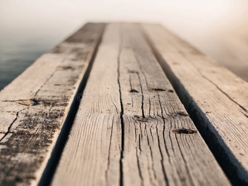 Wooden Dock Texture with Weathered Planks. Stock Illustration ...