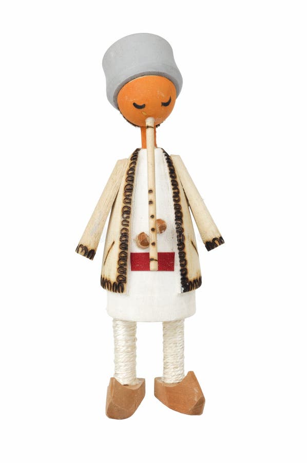 Wooden doll stock photo. Image of figurine, isolated - 22205010