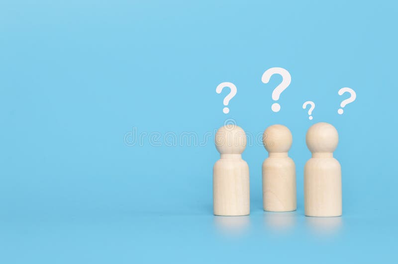 Wooden Doll Figures and Home Symbol with Heart Shape Stock Image ...