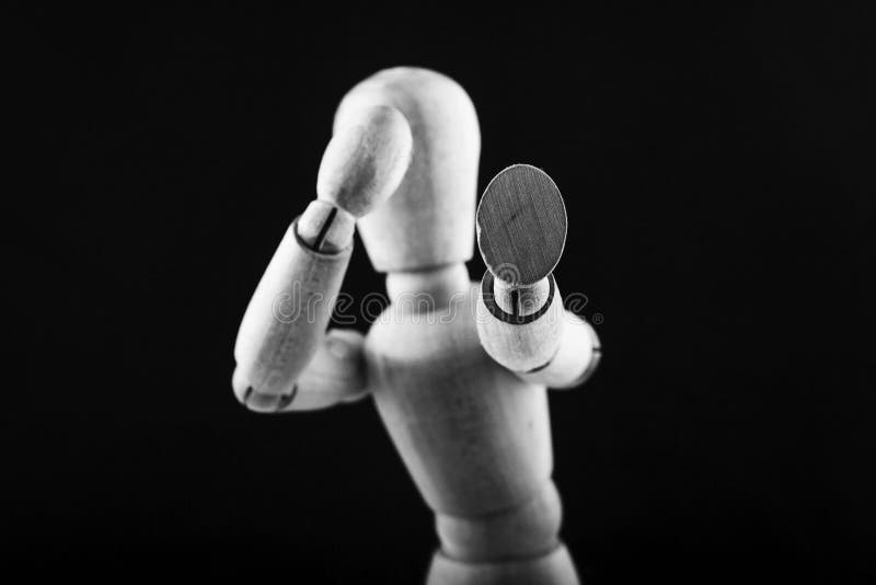 Wooden Doll Hand Pose Stop Stock Photos - Free & Royalty-Free Stock ...