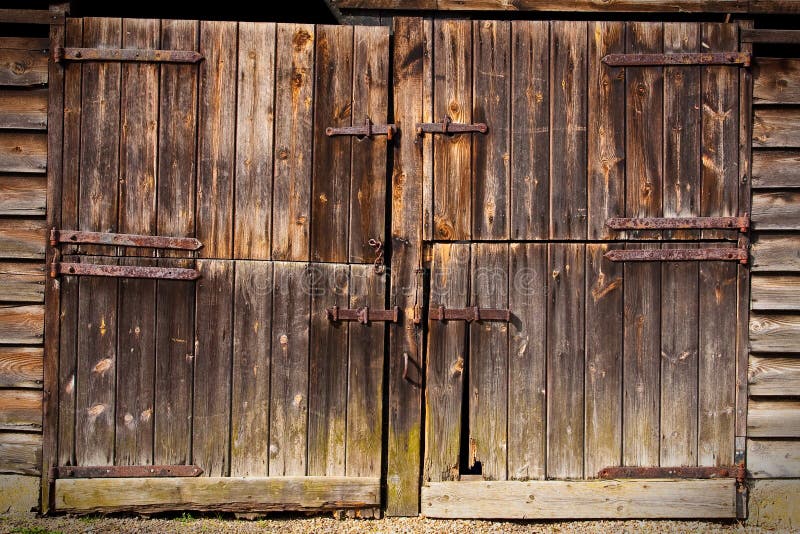 Old Wooden Barn Doors stock photo. Image of dirty, country - 22812972