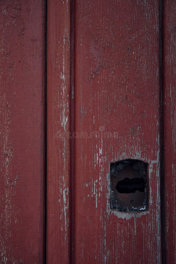 Wooden Door with a Keyhole. Texture Stock Photo - Image of distressed ...
