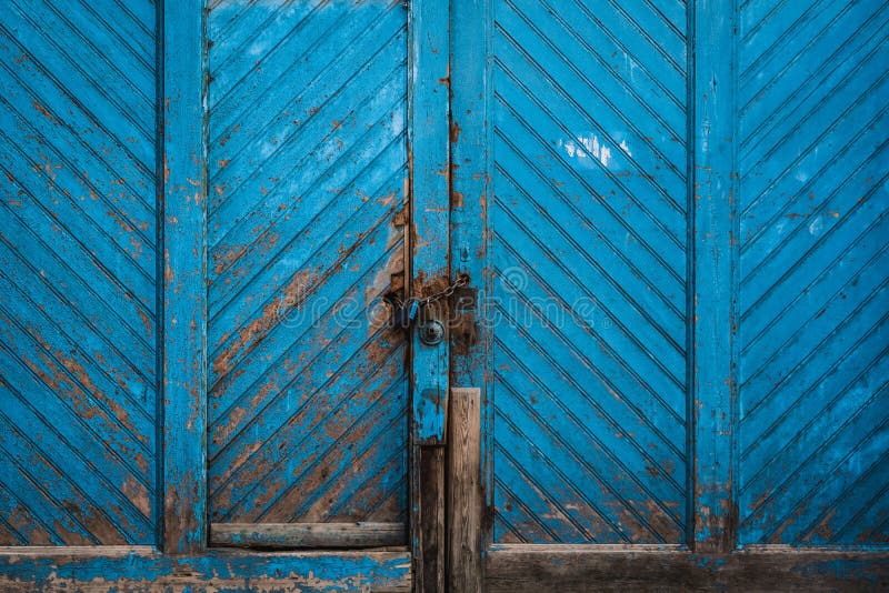 Wooden Door of an Old Factory Stock Image - Image of planks, industry ...