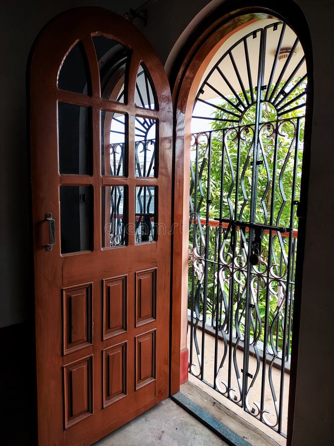 Wooden Door Window Rectangle Design Pattern Elegant Beautiful Stock ...