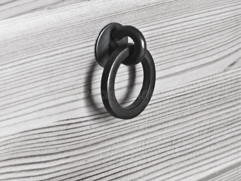 Wooden Drawer Metal Ring Handle Picture. Image: 3384245