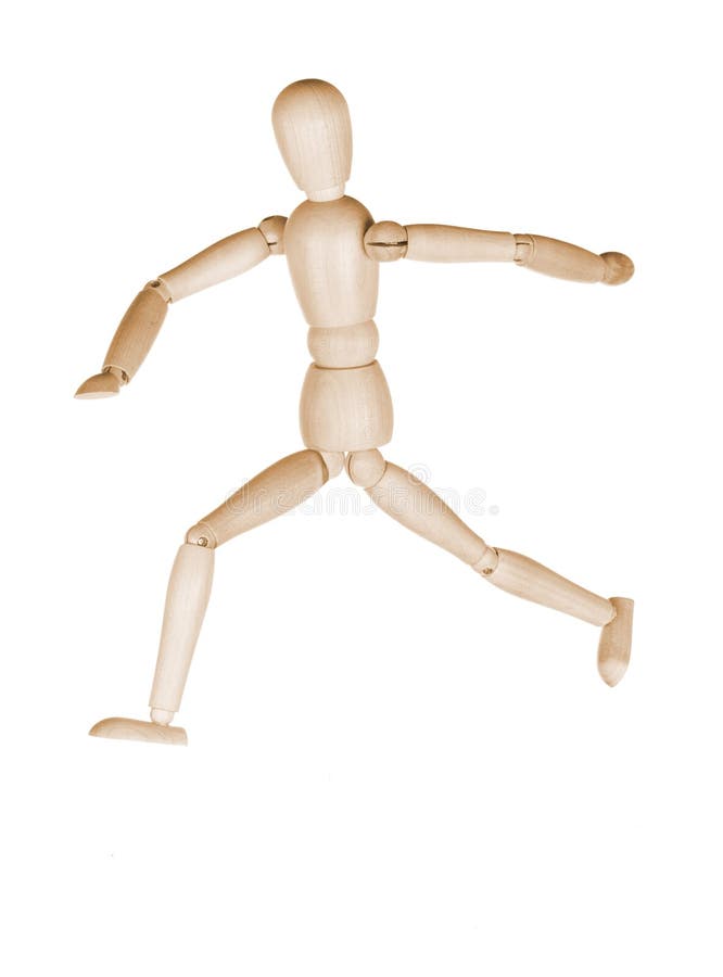Wooden dummy stock image. Image of immovable, gesture - 37806677
