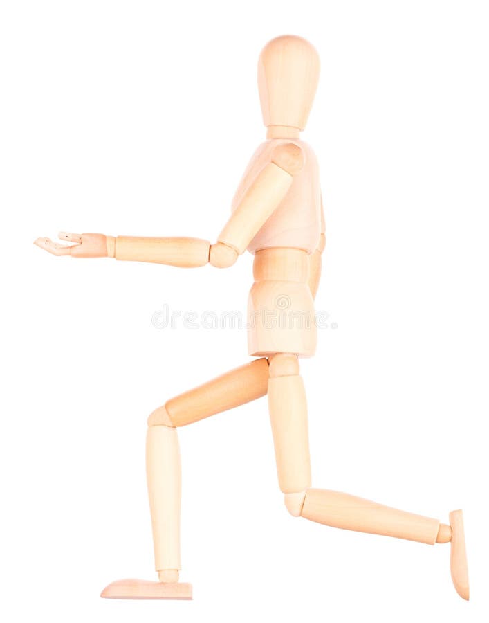 Wooden Dummy with Empty Hand Holding Stock Photo - Image of person ...