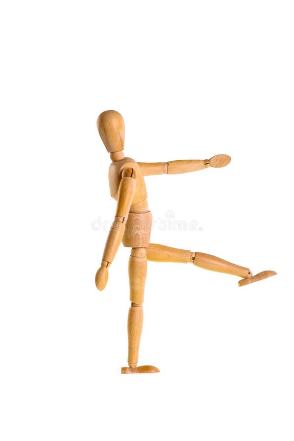 Wooden Dummy in the Military March Stock Image - Image of decoration ...