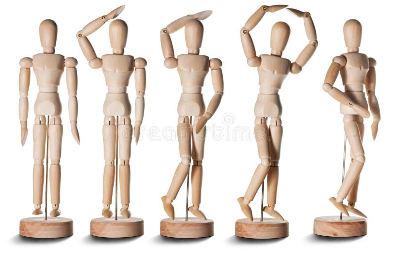 Wooden dummy stock image. Image of dummy, model, abstract - 43441399