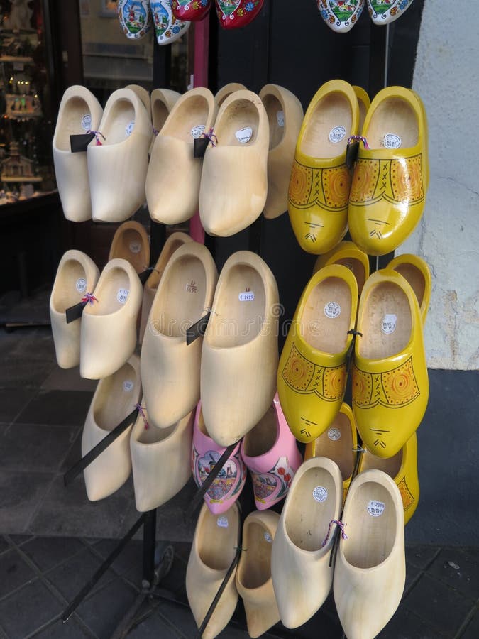 Wooden Dutch Clogs stock image. Image of product, painted - 84147501