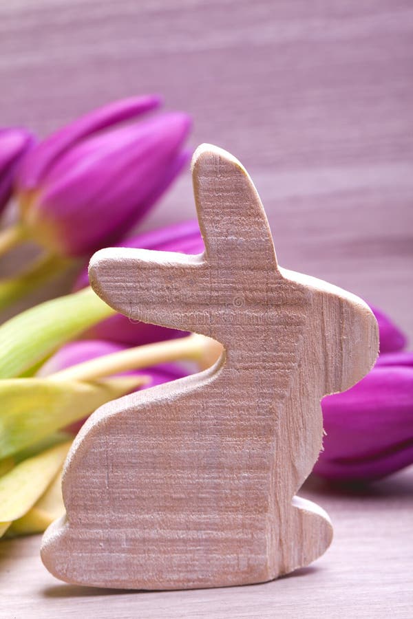 Wooden easter decoration stock photo. Image of greeting - 29081600