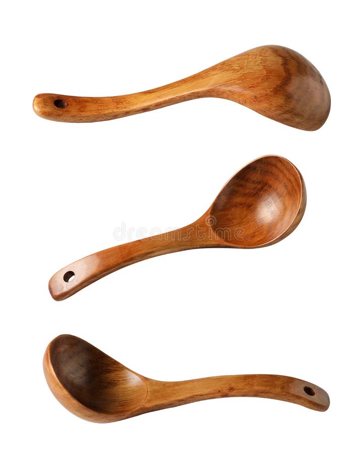 Wooden Eco-friendly Tableware. Bamboo Spoon for Cooking in Different ...
