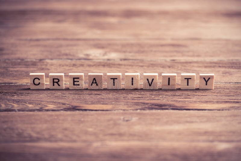 Wooden Elements with Word Creativity Stock Image - Image of strategy ...