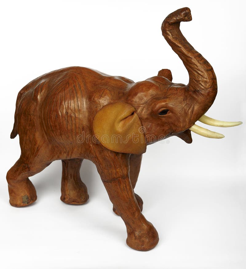 Wooden elephant stock photo. Image of ornament, african - 14299960
