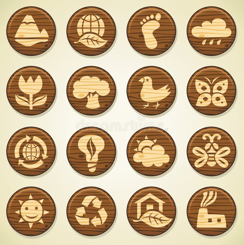Realistic Wooden Social Media Icons Editorial Photo - Illustration of ...