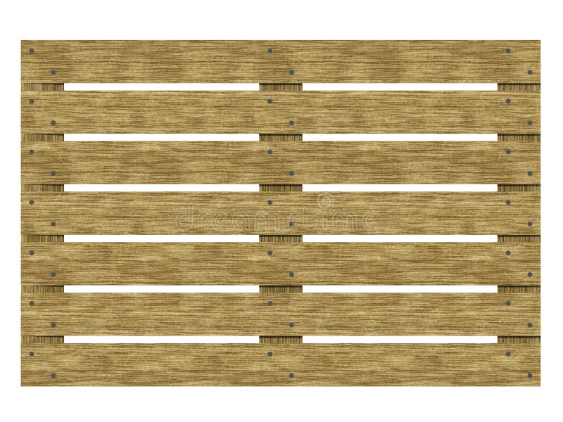 Wooden Euro-pane Top View. Isolate Euro Pallet. 3d Illustration. Stock ...