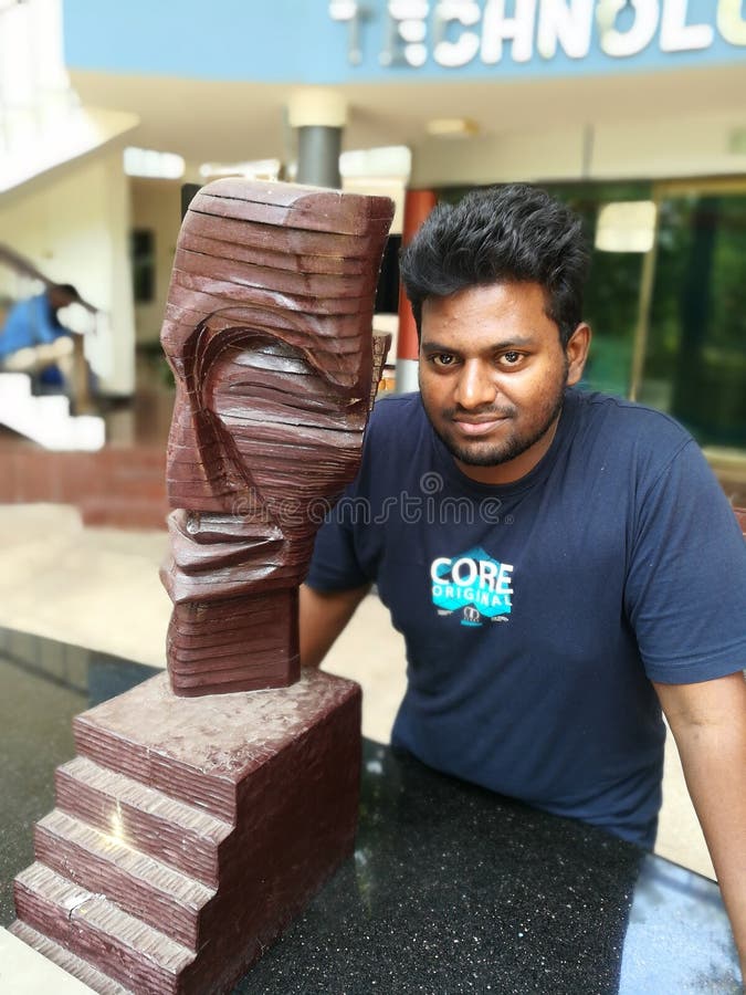 Wooden face editorial photo. Image of human, face, work - 110727671