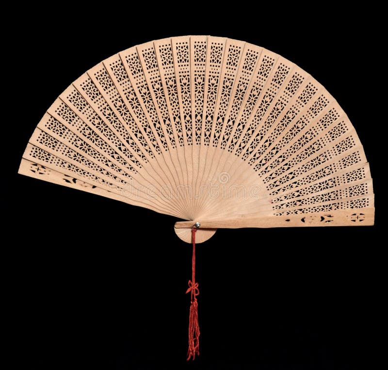 Wooden fan stock photo. Image of wooden, style, decorative - 20862334