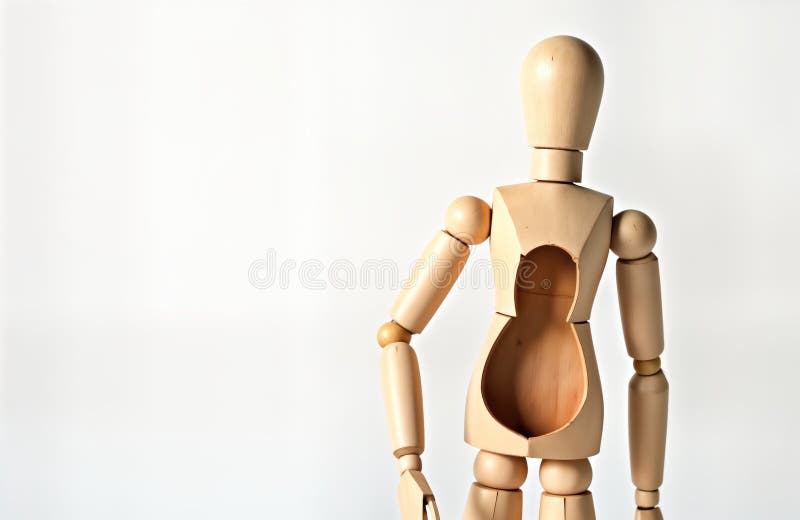 Wooden Female Figure with Empty Pregnant Belly Loss. Empty Space Inside ... Wooden Female Figure with Empty Pregnant Belly Loss. Empty Space Inside ...