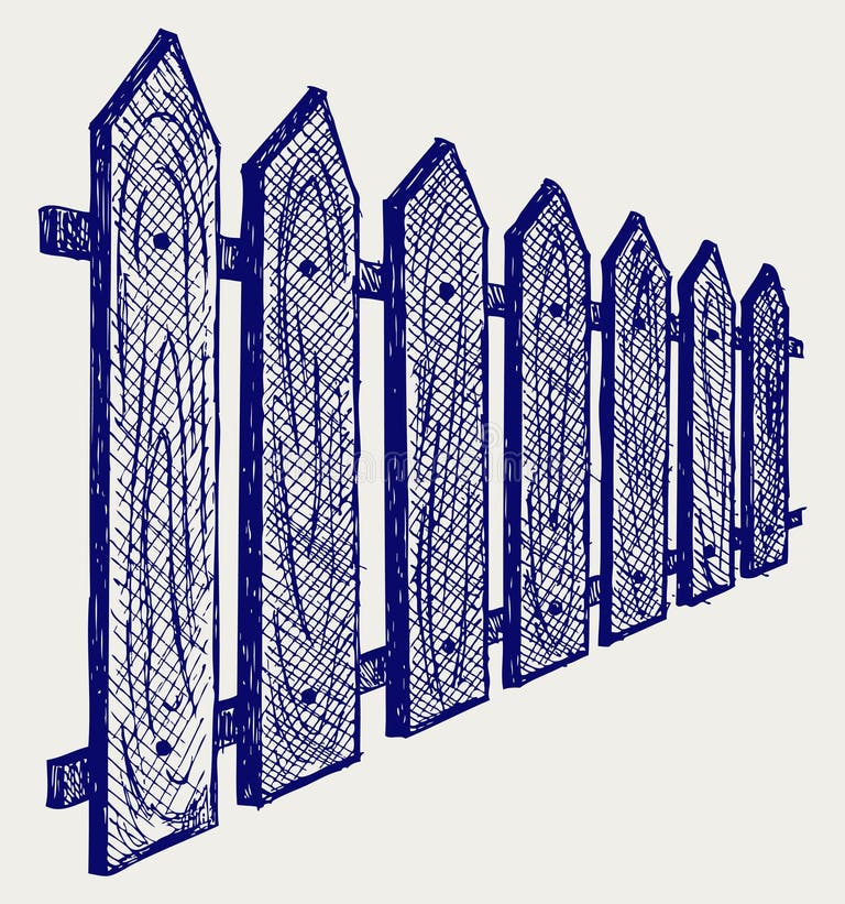 Wooden Fence Drawing Stock Illustrations – 5,337 Wooden Fence Drawing ...