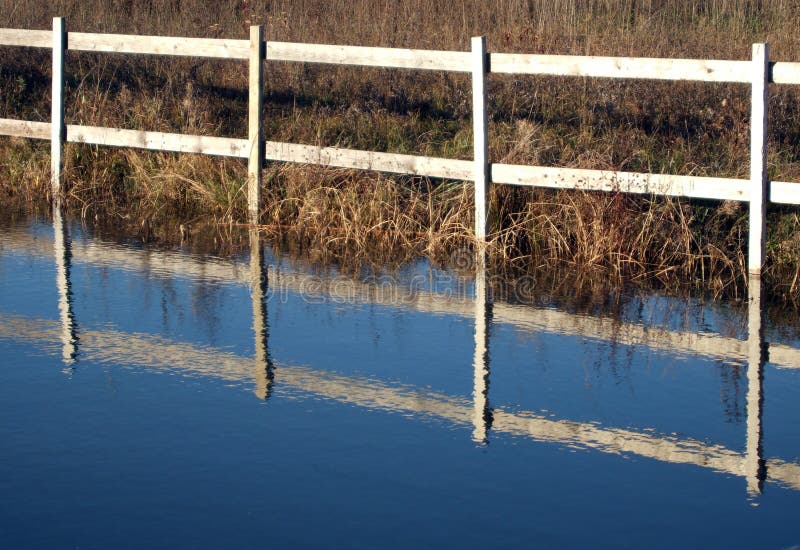 Wooden fence stock photo. Image of grass, winter, field - 4558050