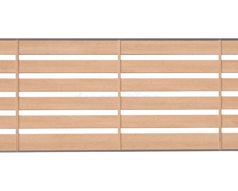 Wooden Fence Isolated on White Background Stock Photo - Image of ...