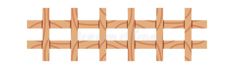 Wooden Fence Panel Section Vector Illustration Stock Vector ...