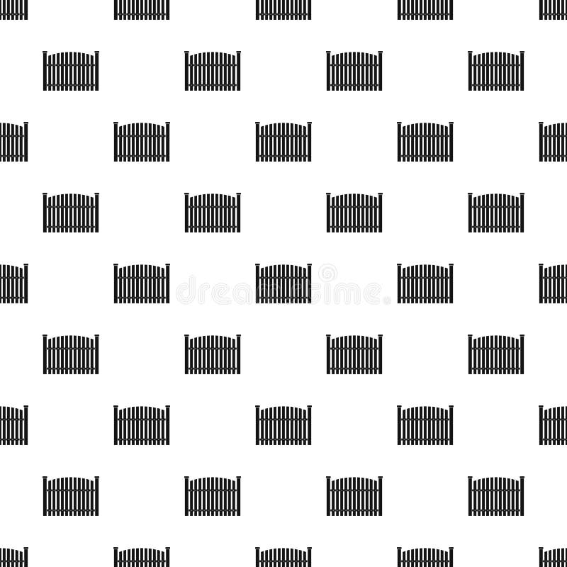 Wooden Fence Pattern Seamless Vector Stock Vector - Illustration of ...