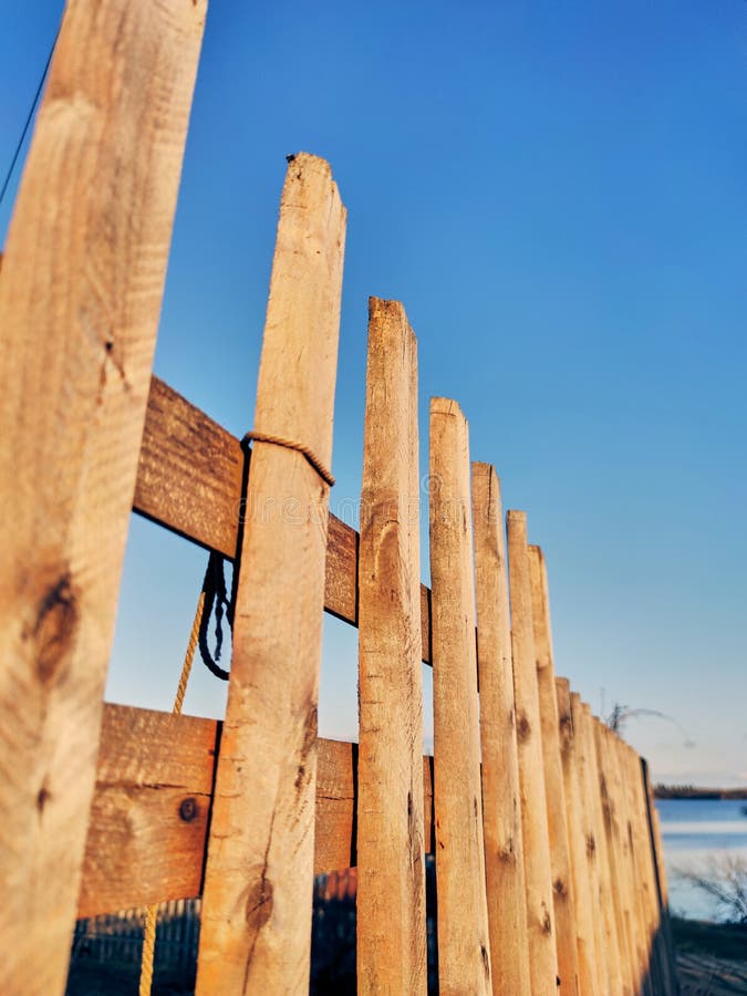 Wooden Fence for Wallpaper Design. Stock Image - Image of lumber ...